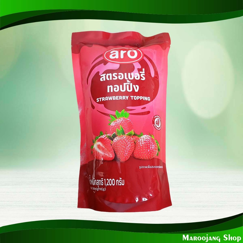 ท็อปปิ้ง สตรอเบอรี่ เอโร่ 1200 กรัม Topping Strawberry Aro | Shopee ...