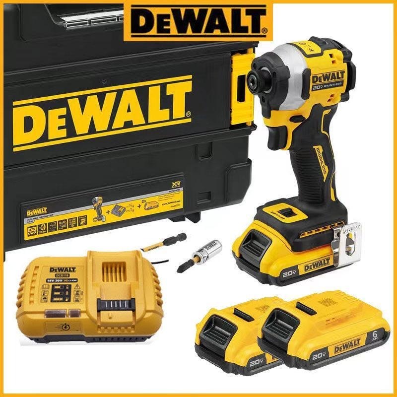 DEWALT DCF850 20V ไขควงไร้สายและสว่านไร้แปรงถ่านพร้อมแบตเตอรี่ลิเธียม ...