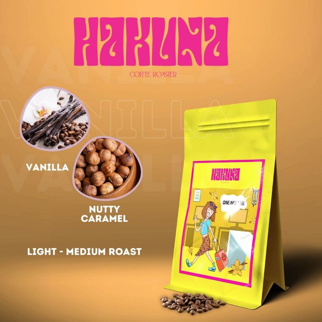 Hakuna Coffee Roaster เมล็ดกาแฟคั่วอ่อนกลาง Vanilla อราบิก้า 100% ...