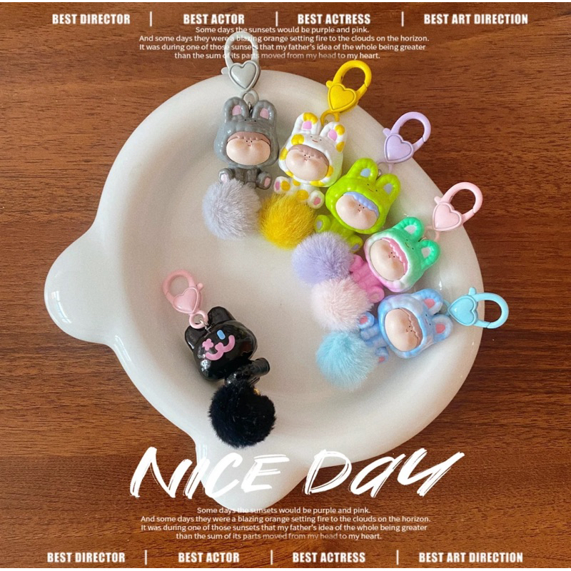 พวงกุญแจ Amlls Colorful Rabbit v.2 [พร้อมส่ง] | Shopee Thailand
