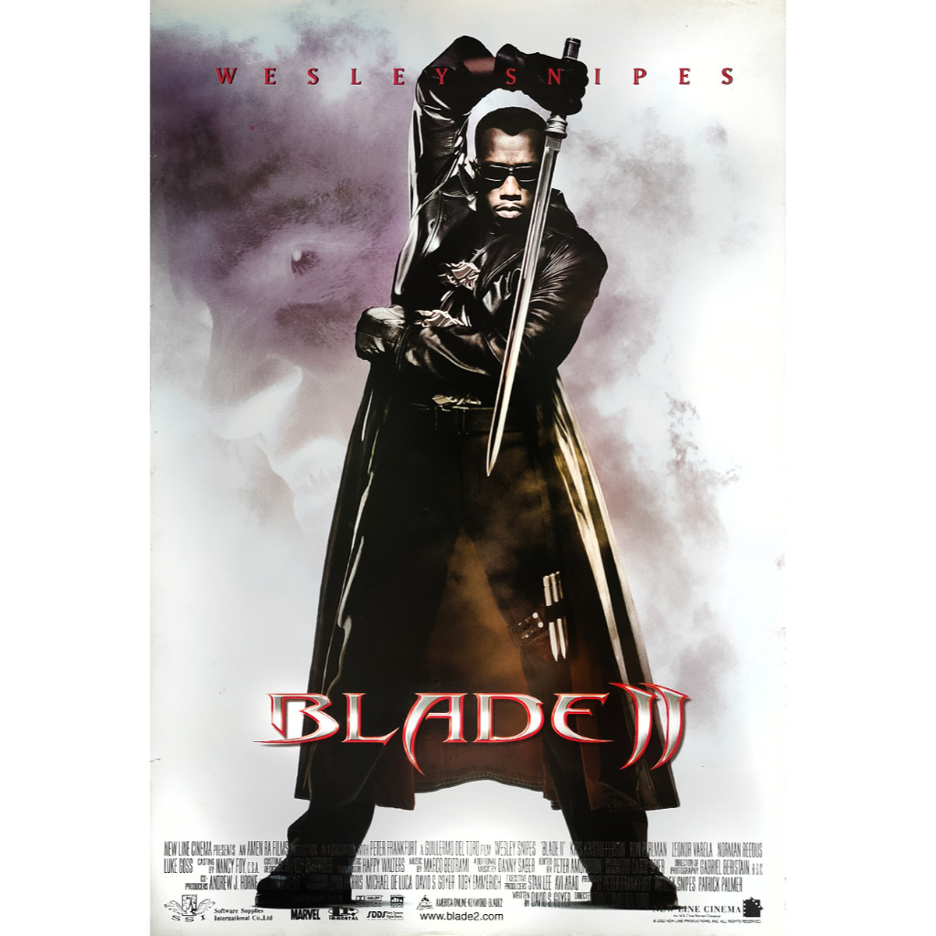 โปสเตอร์ หนัง เบลด 2 นักล่าพันธุ์อมตะ Blade II 2002 POSTER 24”x35” นิ้ว ...