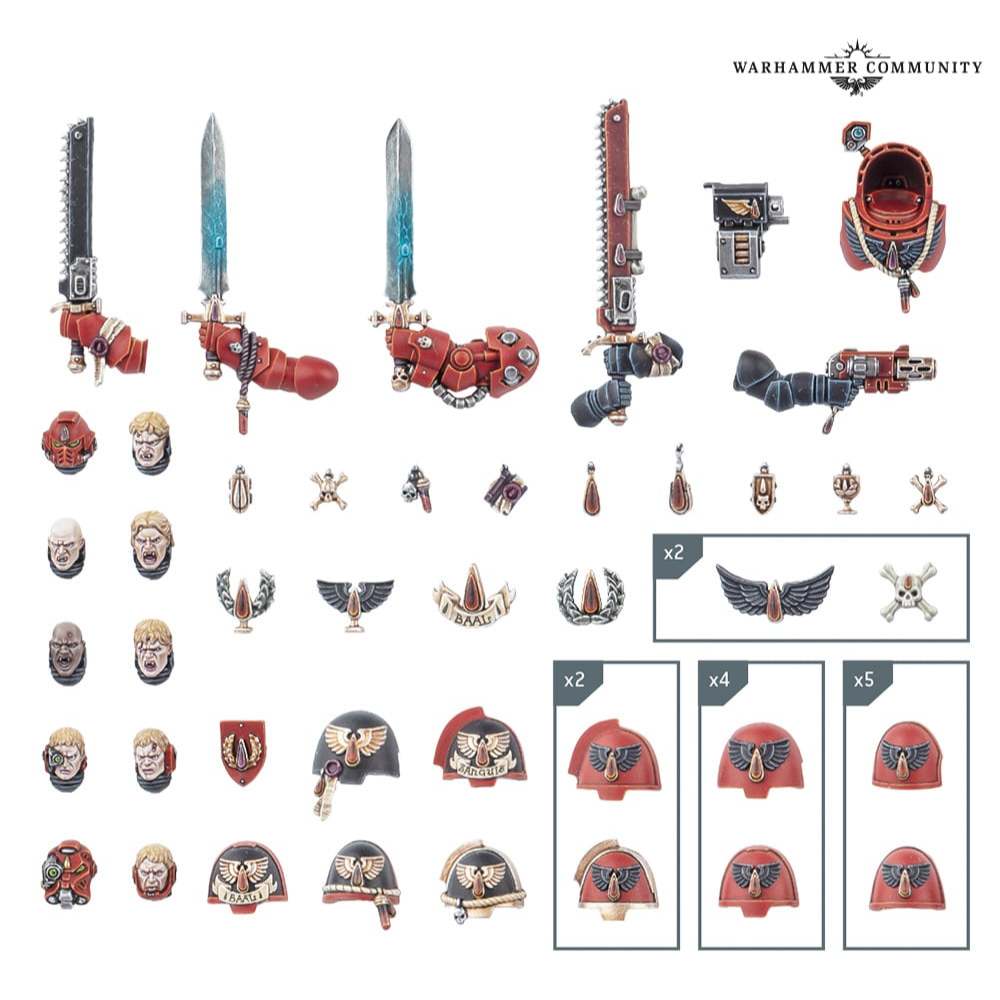 Warhammer 40k : Blood Angels : Blood Angels Upgrade Kit | Shopee Thailand