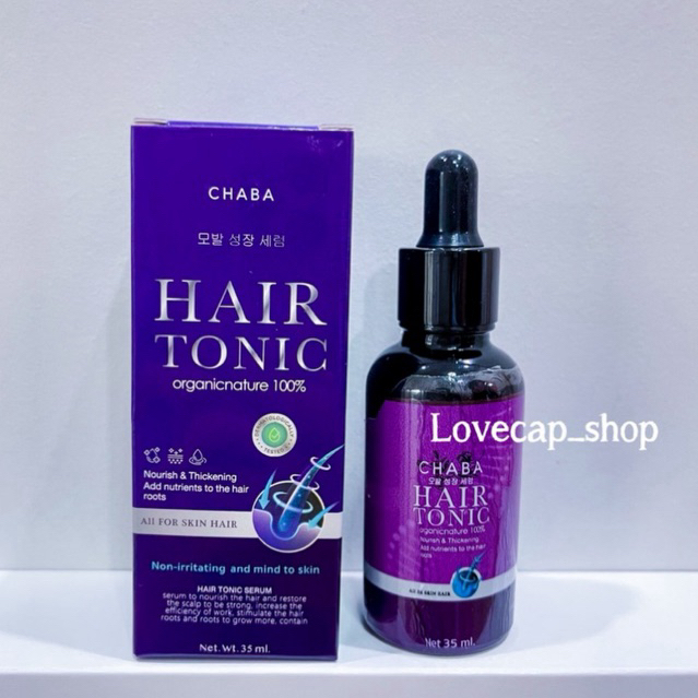 (ไม่แท้คืนเงิน 2เท่า) Chaba Serum แฮร์โทนิค TONIC HERBAL HAIR SERUM ชบา ...