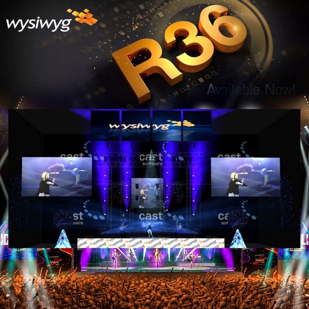 Cast WYSIWYG Release R36 ออกแบบระบบแสงเวที ฉาก จำลองแสง - วินโดวส์ ...
