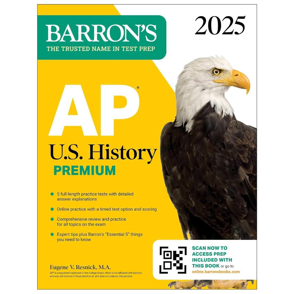 C321 9781506291727 AP U.S. HISTORY PREMIUM, 2025: 5 PRACTICE TESTS ...