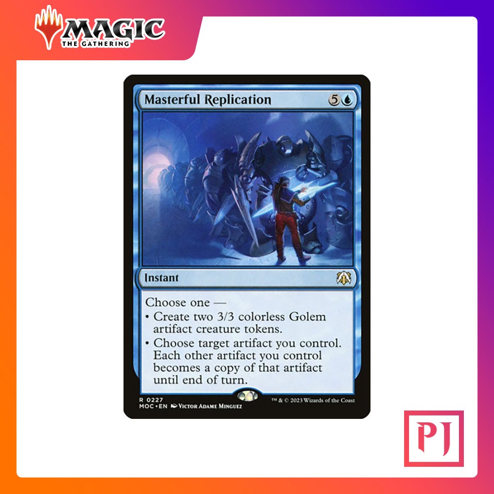 [MTG] Masterful Replication [MOC] [BLUE] [RARE] [NORMAL] [ENG] (การ์ดเม ...