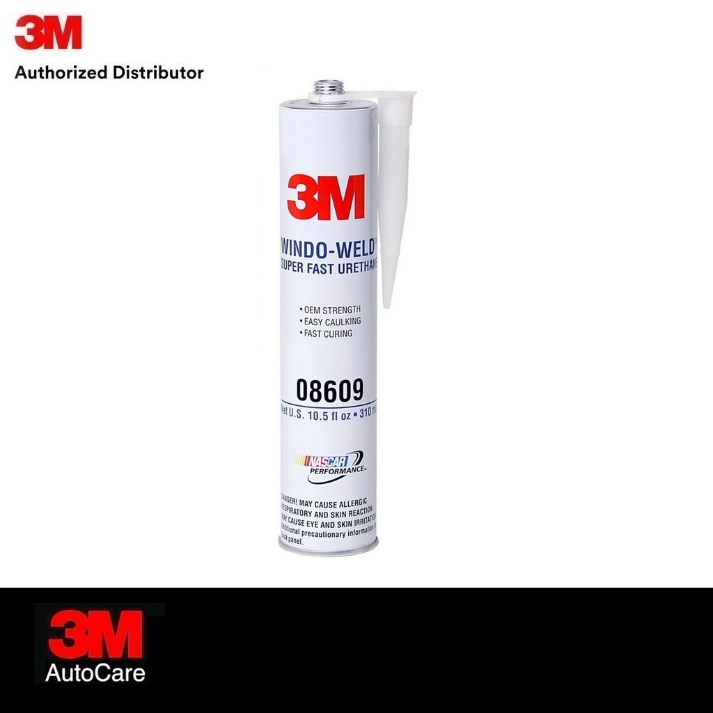 กาวสำหรับติดกระจกรถ สีดำ 3M 08609 Window-Weld Super Fast Urethane Black ...