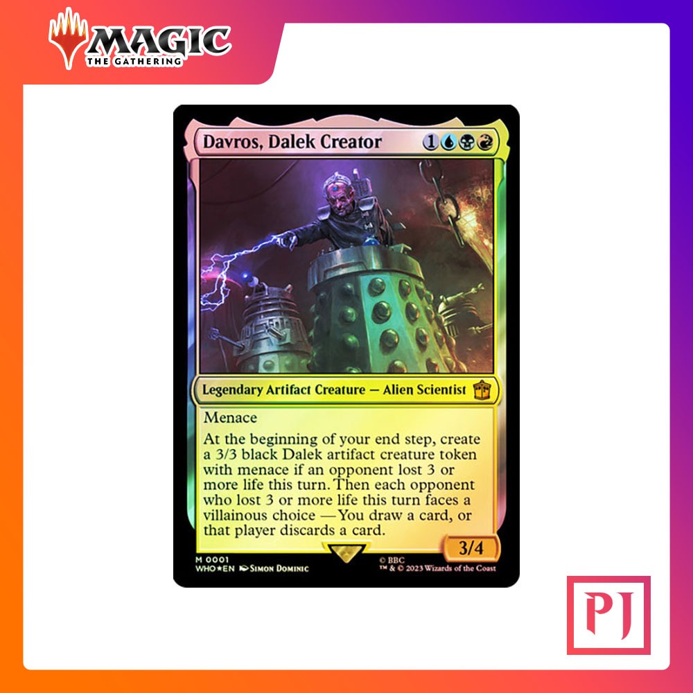 [MTG] Davros, Dalek Creator [WHO] [MULTI] [RARE] [FOIL] [ENG] (การ์ดเม ...