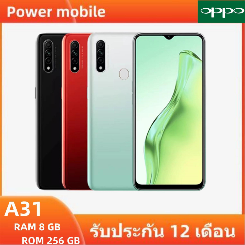 พร้อมส่ง *มือถือ OPPO A31 แรม 8GB รอม 256GB หน้าจอHd 6.5 นิ้ว เอนดอย 9. ...