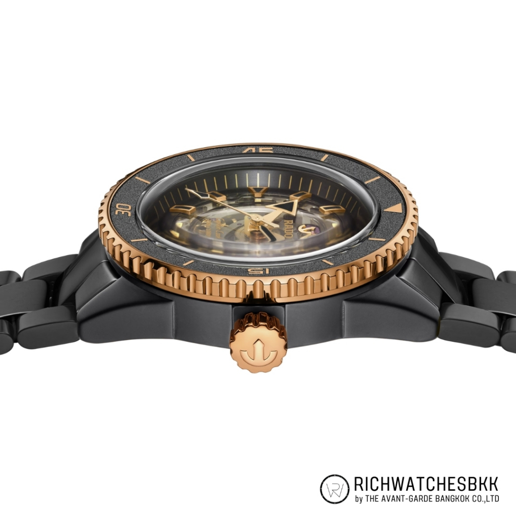 นาฬิกา RADO รุ่น Captain Cook High-Tech Ceramic Skeleton (R32192152 ...