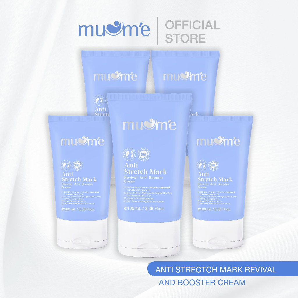 Muume Anti-Stretch Mark ครีมบำรุงผิวกายลดรอยแตก 5 หลอด | Shopee Thailand