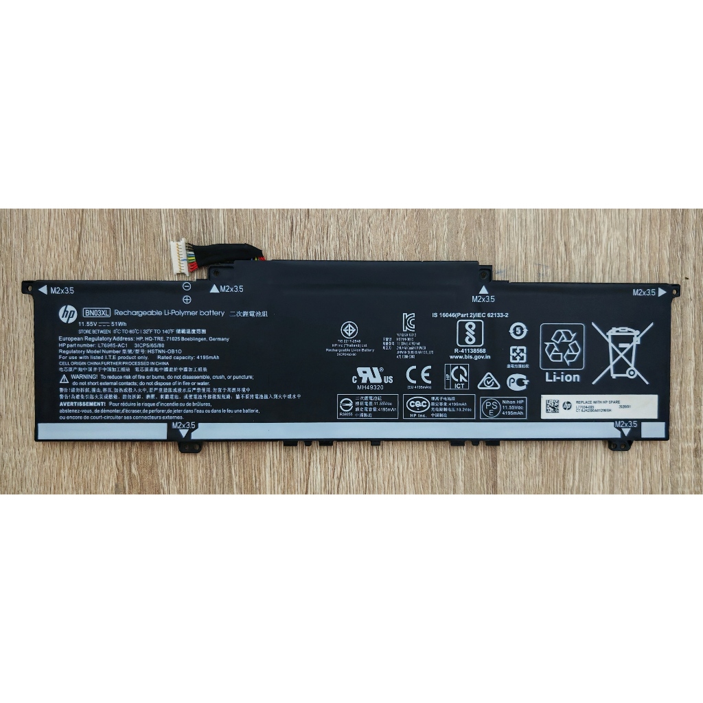 แบตเตอรี่โน๊ตบุ๊ค BN03XL For HP Envy X360 13 AY0005NL BA0000NM Envy 15 ...