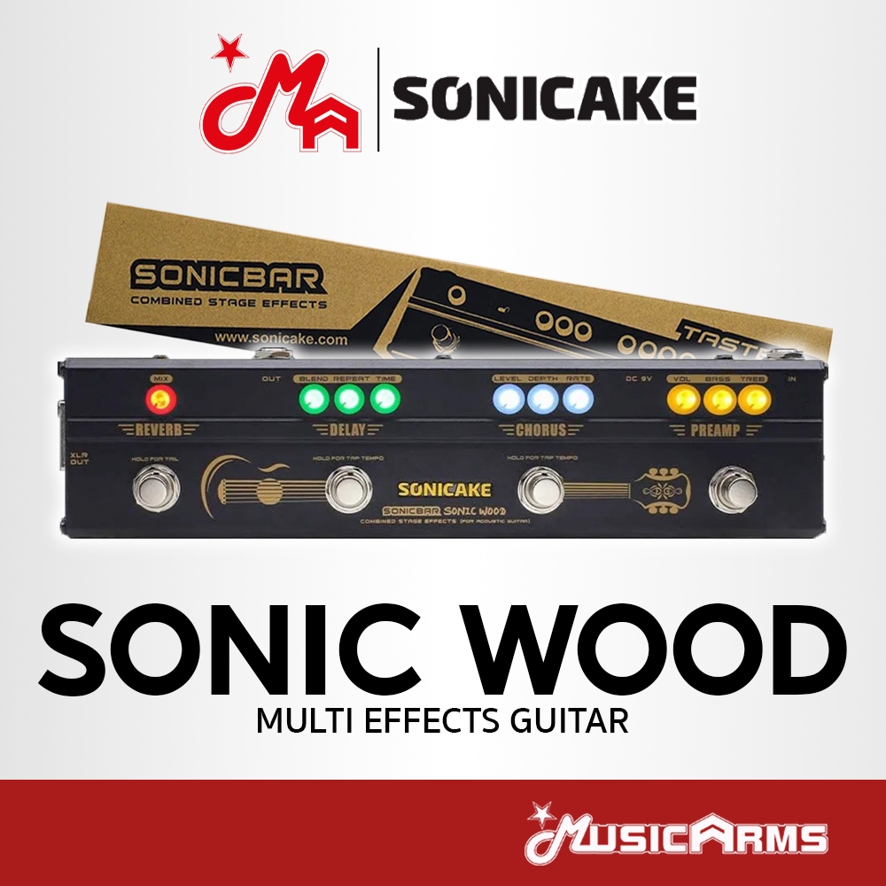 Sonicake Sonic Wood เอฟเฟคกีตาร์ Multi Effects Guitar รับประกันศูนย์ ...