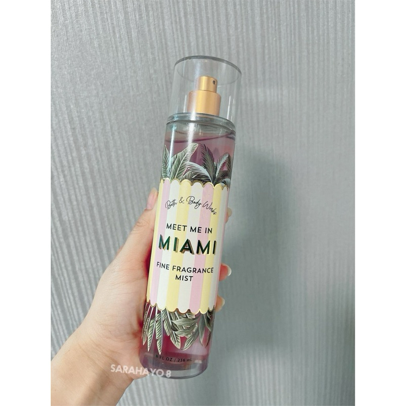 Bath & Body Works Meet Me In Miami Body Mist 236ml. ของแท้ | Shopee ...