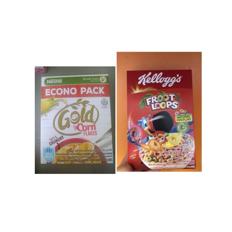 อาหารเช้า corn flakes 500g เเละ Froot loops 150g | Shopee Thailand