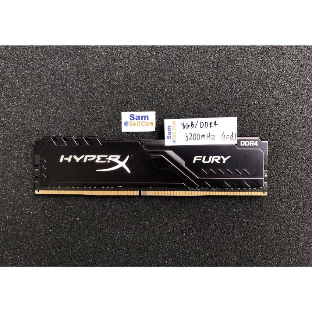 RAM (หน่วยความจำ) 8GB (8GBx1) DDR4 3200MHz KINGSTON HyperX FURY (BLACK) มือสอง | Shopee Thailand