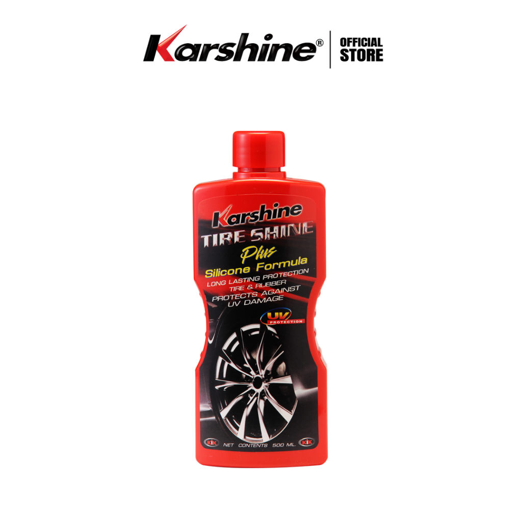 Karshine Tire Shine Plus เคลือบเงายาง สูตรผสมซิลิโคน น้ำยาบำรุงรักษาและ ...