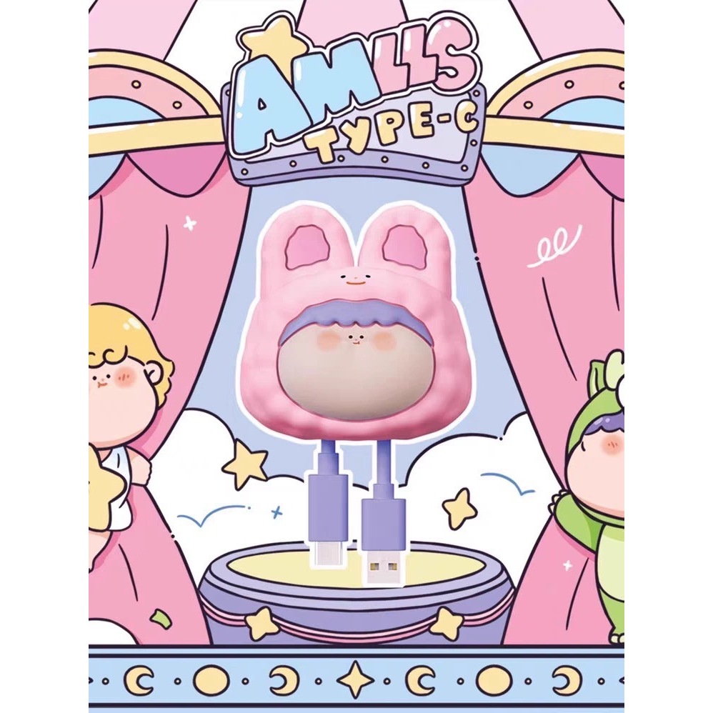 [แบบสุ่ม] Amlls - Data Cable Blind Box (Usb-A to Type-C) สายชาร์ต ...