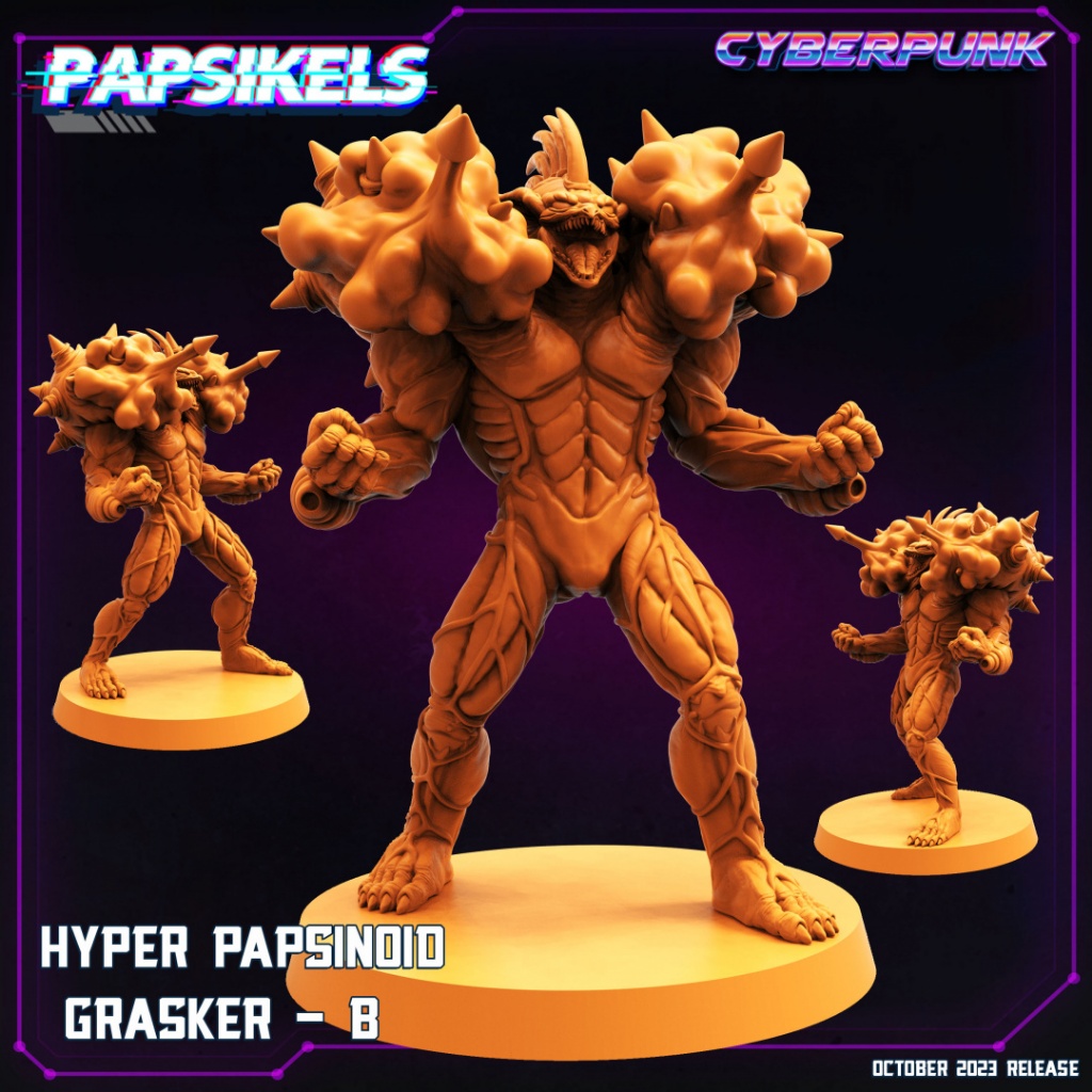 Hyper Papsinoid Grasker [B] - Bio-Booster - Monstrosity / 32mm scale 3D ...