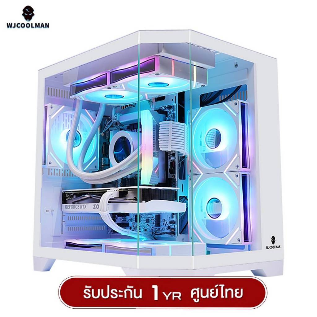 WJCOOLMAN Dreamer Panorama Tempered Glass M-ATX GAMING CASE | Shopee ...