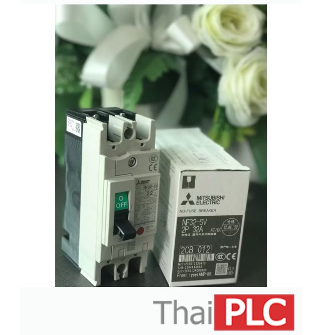 NF32-SV 2P 32A (MITSUBISHI ELECTRIC) Molded Case Circuit Breakers (MCCB) NF-SV Series | Shopee ...