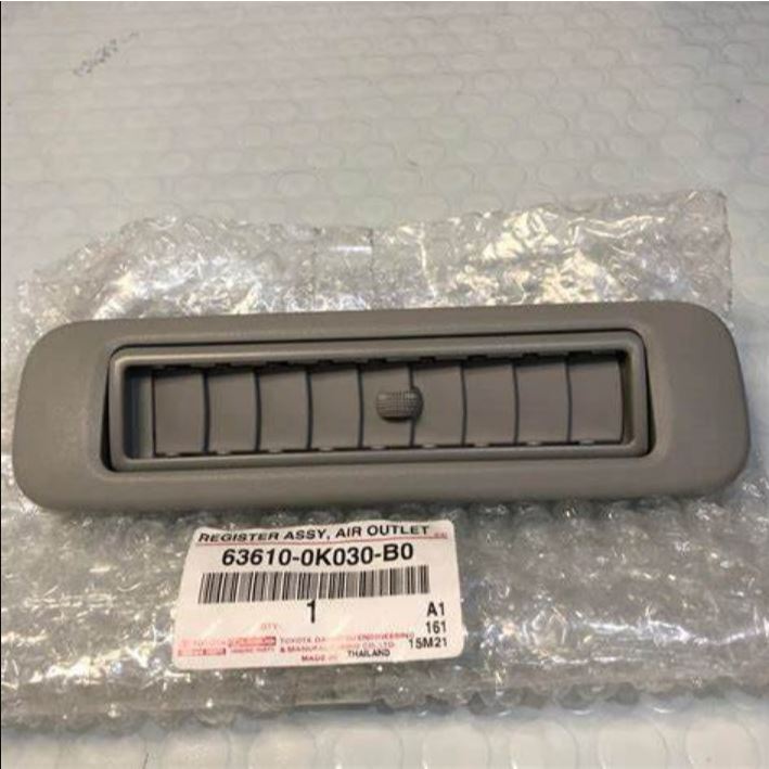 779. (ของแท้) 63610-0K030-B0 ช่องลมแอร์หลัง Toyota FORTUNER 08-14" สี ...