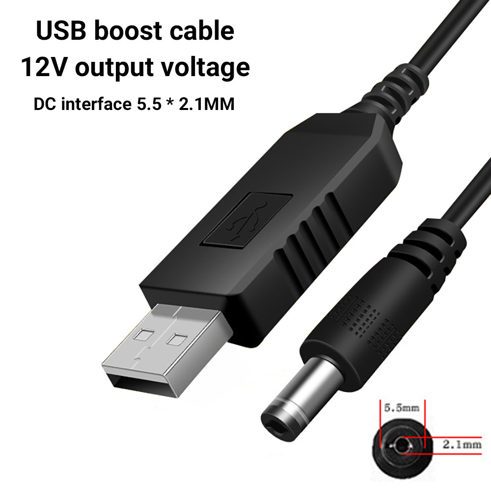 USB Power Boost Line สายชาร์จ USB to 5.5x2.1mm DC 12V Chargerสาย USB ...