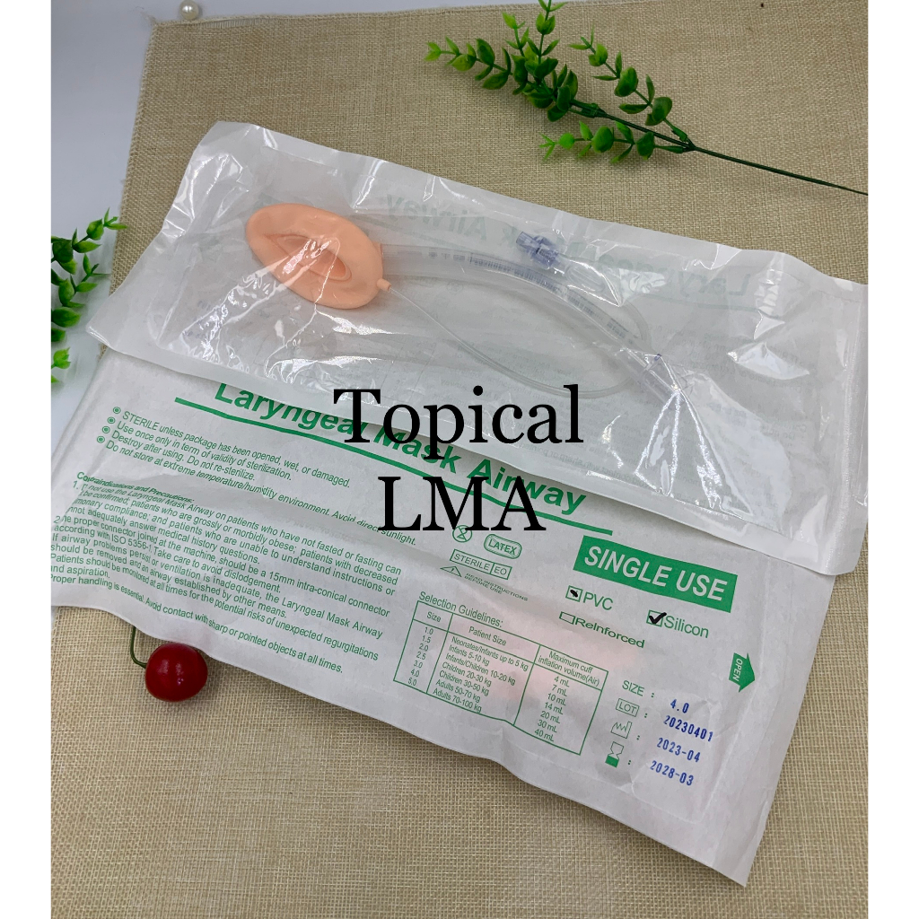 Laryngeal mask airway(LMA) Classic Siliconeหน้ากากครอบกล่องเสียง 1ชิ้น ...