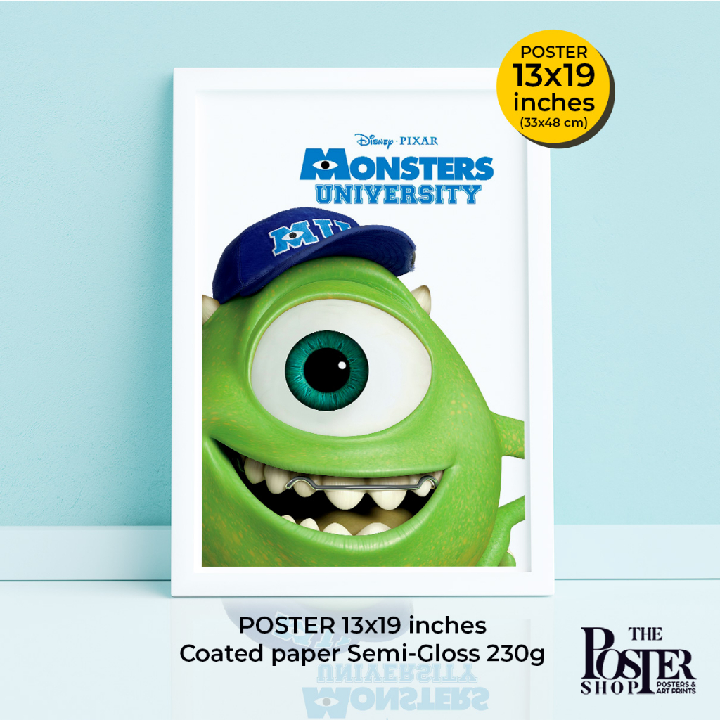 Monsters, Inc / Monsters University Poster ภาพขนาด 13x19 นิ้ว | Shopee ...