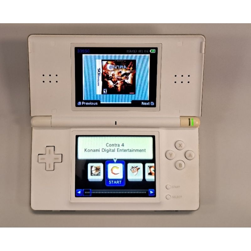 Nintendo dsl สีขาว+ตลับR4 32G เกมส์กว่า 7000+เกมส์ พร้อมเล่น sn 30550 ...