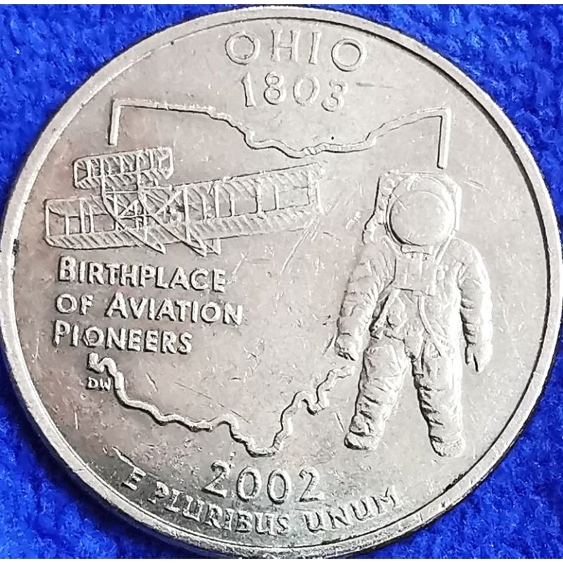 เหรียญ USA, 0.25 USD,(State quarter, Ohio) , #2713T, ใช้แล้ว | Shopee ...