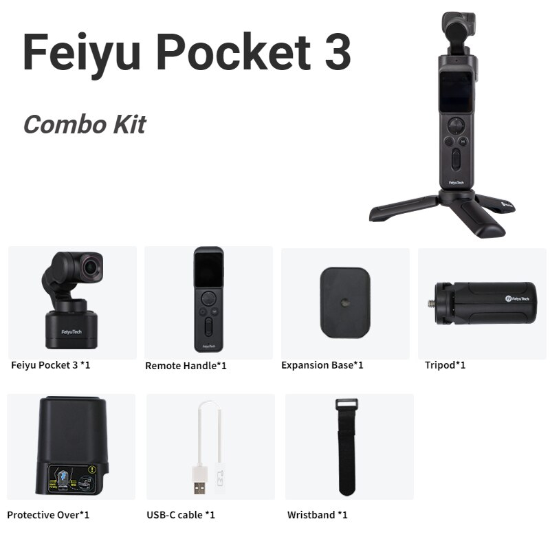 feiyu Pocket 3 Kit 3-Axis Stabilized Camera รับประกัน 1ปี | Shopee Thailand
