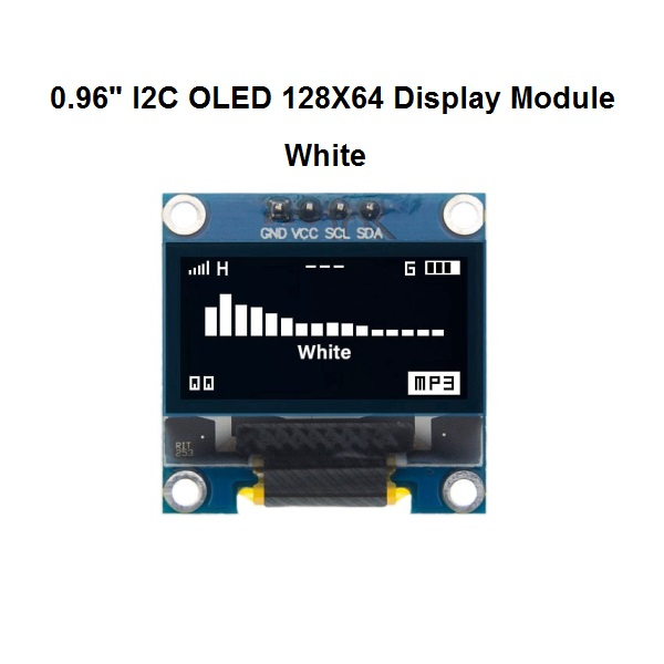 0.96" I2C OLED Display Module จอแสดงผล OLED ความละเอียด 128x64 สื่อสารแบบ I2C | Shopee Thailand