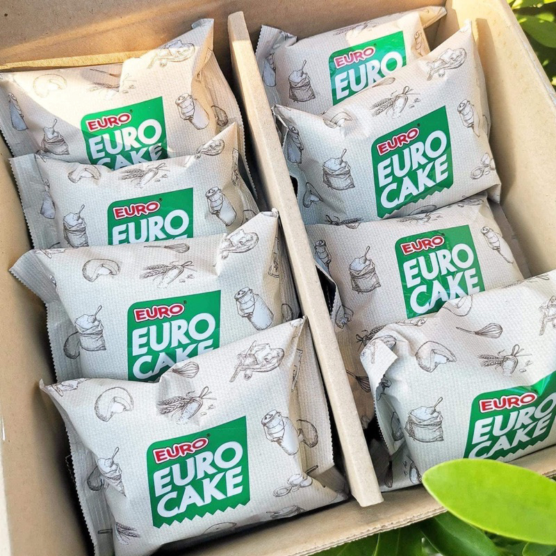 ส่งฟรี EURO CAKE คัสตาร์ดเค้ก ขนมยูโร่ ไส้แน่นเต็มคำ ขนาด30g. สินค้าพรี ...