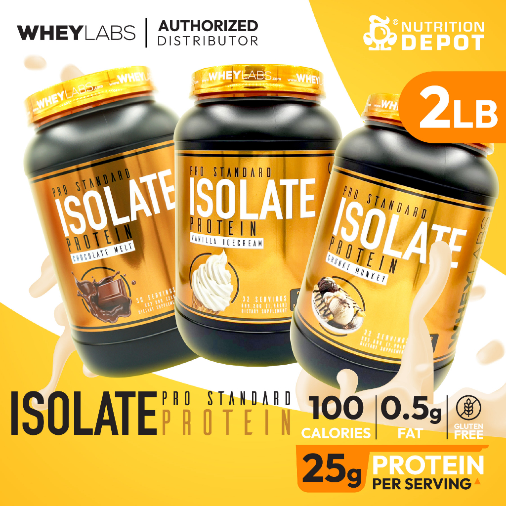 Whey Labs 100% Isolate Whey Protein 2 lbs - เวย์โปรตีนเสริมสร้าง ...