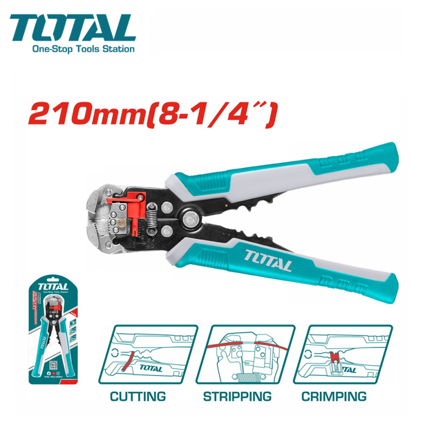 TOTAL คีมปอกสายอัตโนมัติ ( 3 in 1 ตัด ปอก ย้ำ ) รุ่น THT15246 ...