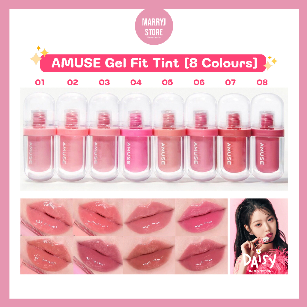 AMUSE Jel Fit Tint 3.8g. ลิปทิ้นเจลลี่ (น้องวอนยอง) | Shopee Thailand