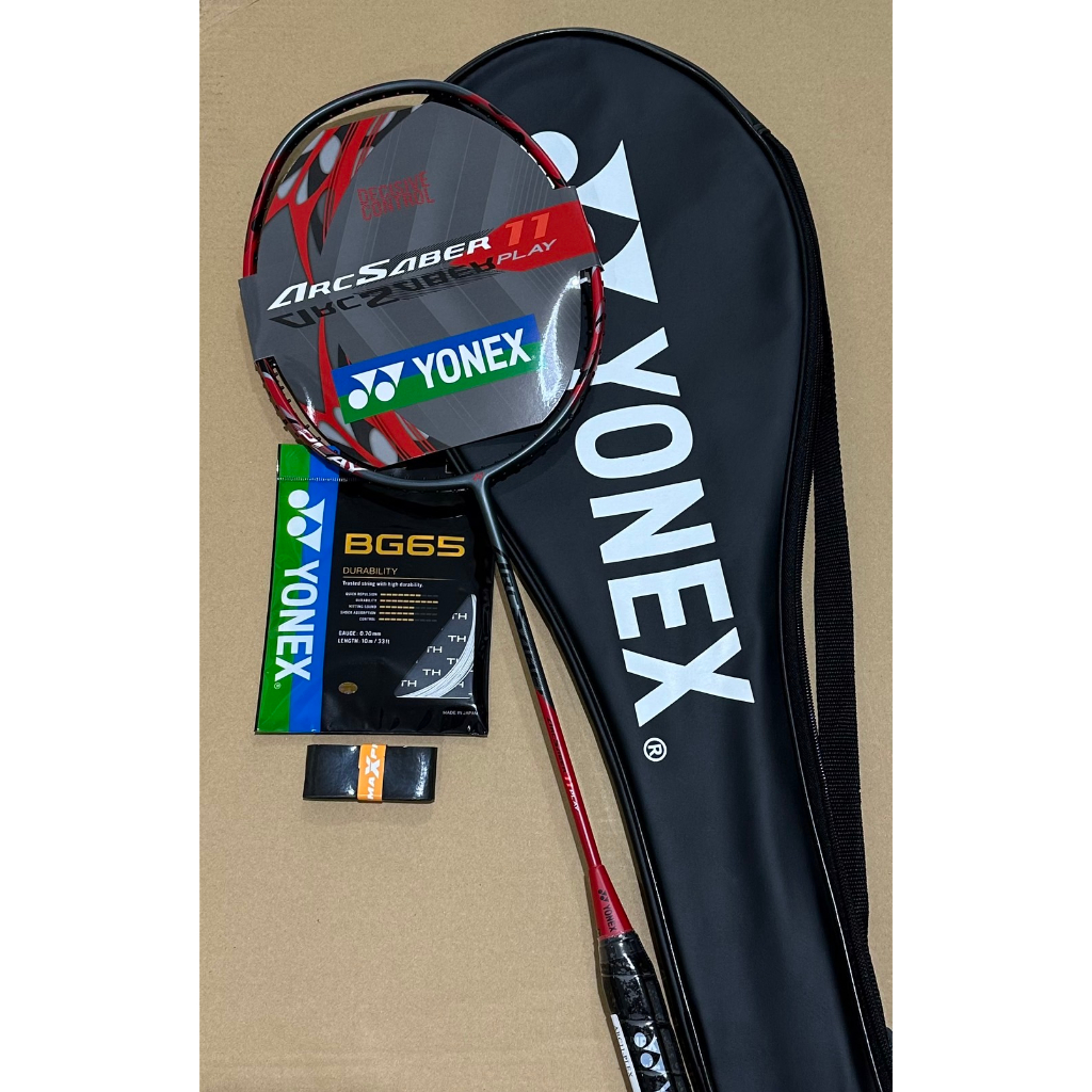ไม้แบดมินตัน Yonex ARCSABER 11 Play (4U) แถมBg65หรือเทียบเท่า+กริป+ซอง สินค้าYonex Thailand ...