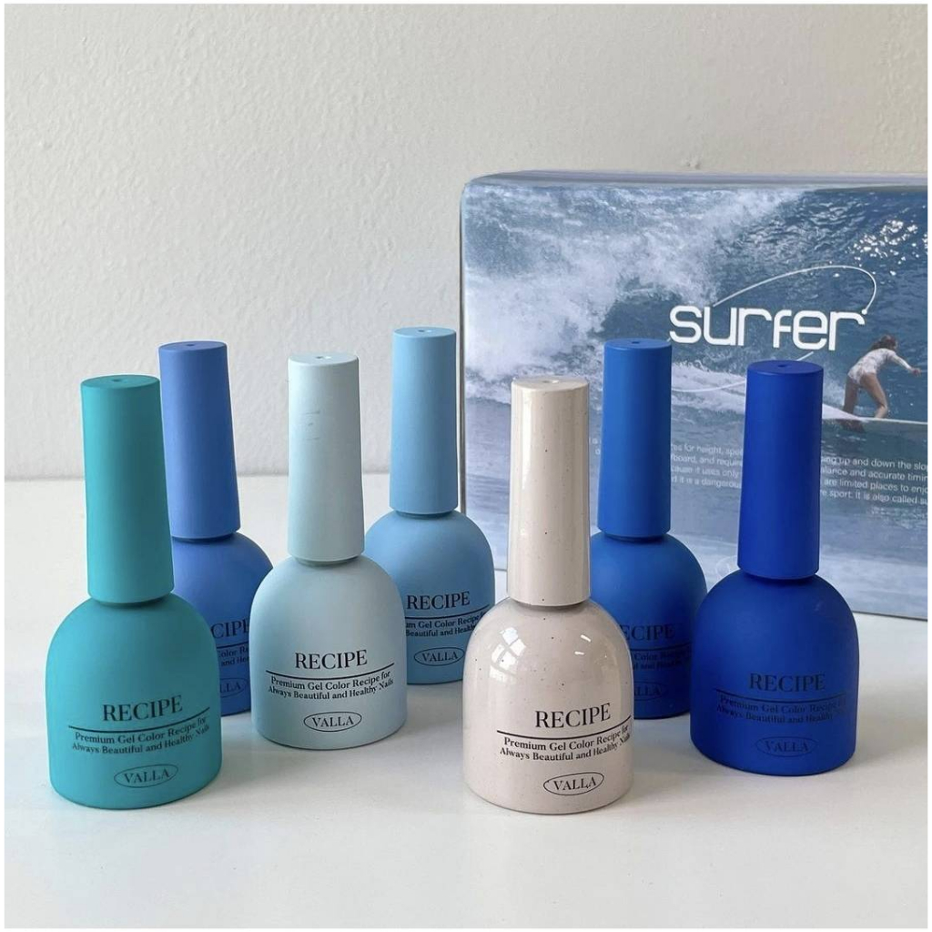แยกขาย สีเจลเกาหลี 'SURFER' collection 6 สีsyrup blue Valla Korea🇰🇷ของแท้นำเข้าตรงจากเกาหลี🇰🇷 ...