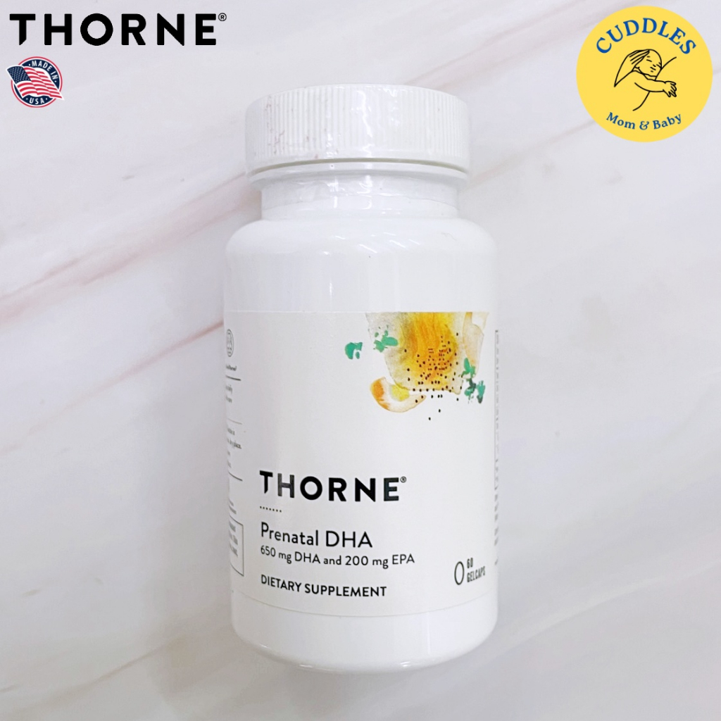 (Thorne) Prenatal DHA 650 mg EPA 200 mg 60 Gelcaps วิตามินบำรุง สำหรับ ...
