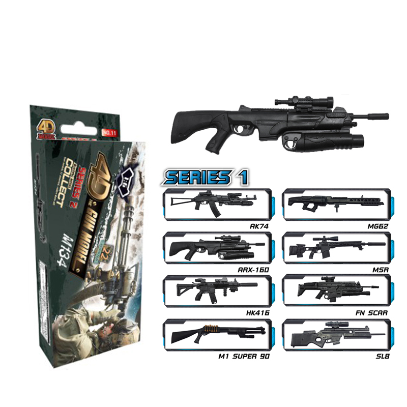 โฟว์ดีโมเดล โมเดลประกอบ ปืนทหาร ซีรี่1 มีให้สะสม8แบบ 4D Model Gun ...