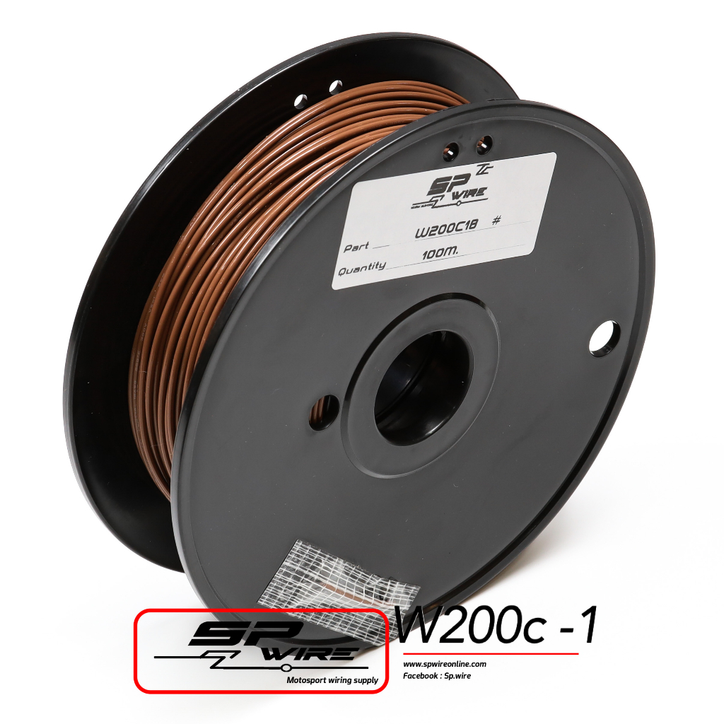 W200C สายไฟเกรดดีที่สุดในการทำสายไฟรถ ราคาม้วน 100 เมตร #SPwire Motorsport wiring | Shopee Thailand