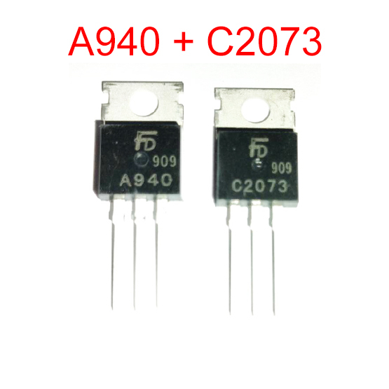 ทรานซิสเตอร์ A940 / C2073 คู่แมตไดร์วทรานซิสเตอร์ 150V. 1.5A. เลือกตัวเดี่ยวหรือเป็นคู่ก็ได้ ...