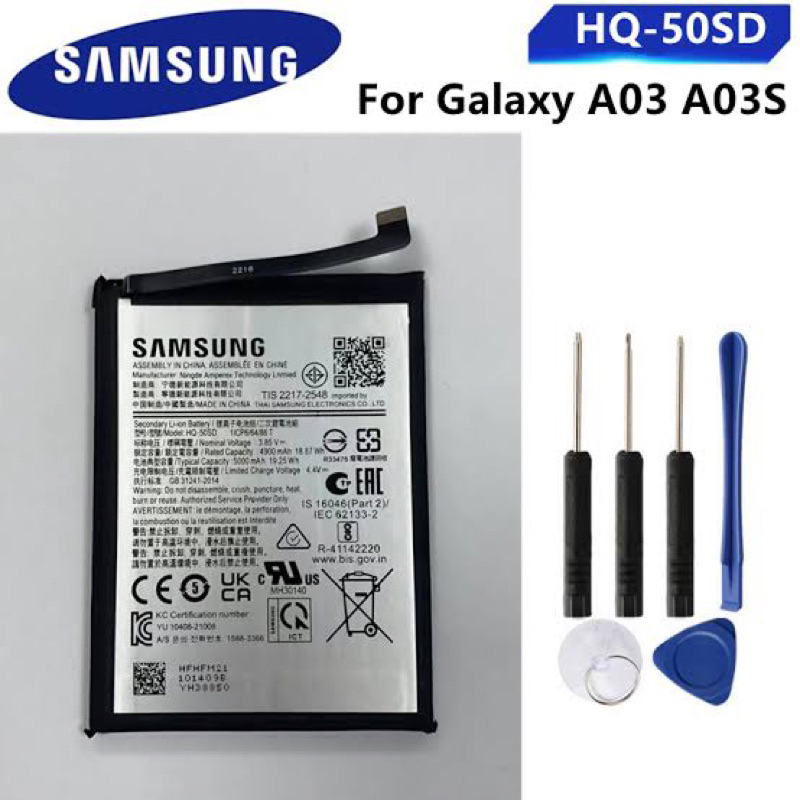 แบตเตอรี่ แท้ Samsung Galaxy A03 A03S Samsung Original Battery HQ-50SD ...