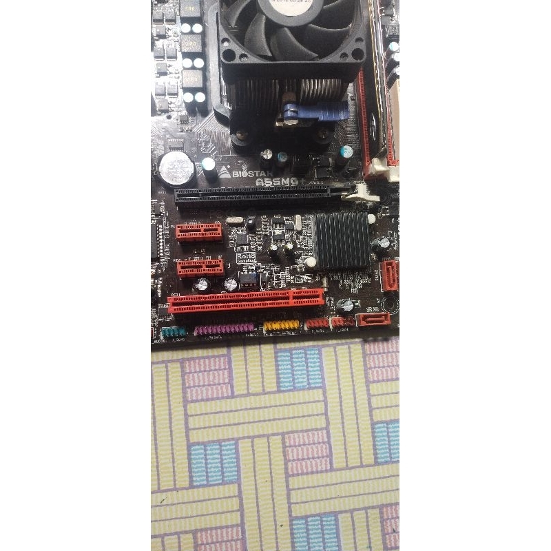 เมนบอร์ดมือสอง- BIOSTAR A55MG+ Cpu- AMD Athlon II X4 651 แรม 4 g ddr3 ...