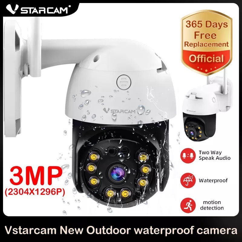 Vstarcam CS64 ใหม่กล้องวงจรปิดไร้สาย Outdoor ความละเอียด 3MP(1296P) ภาพ ...