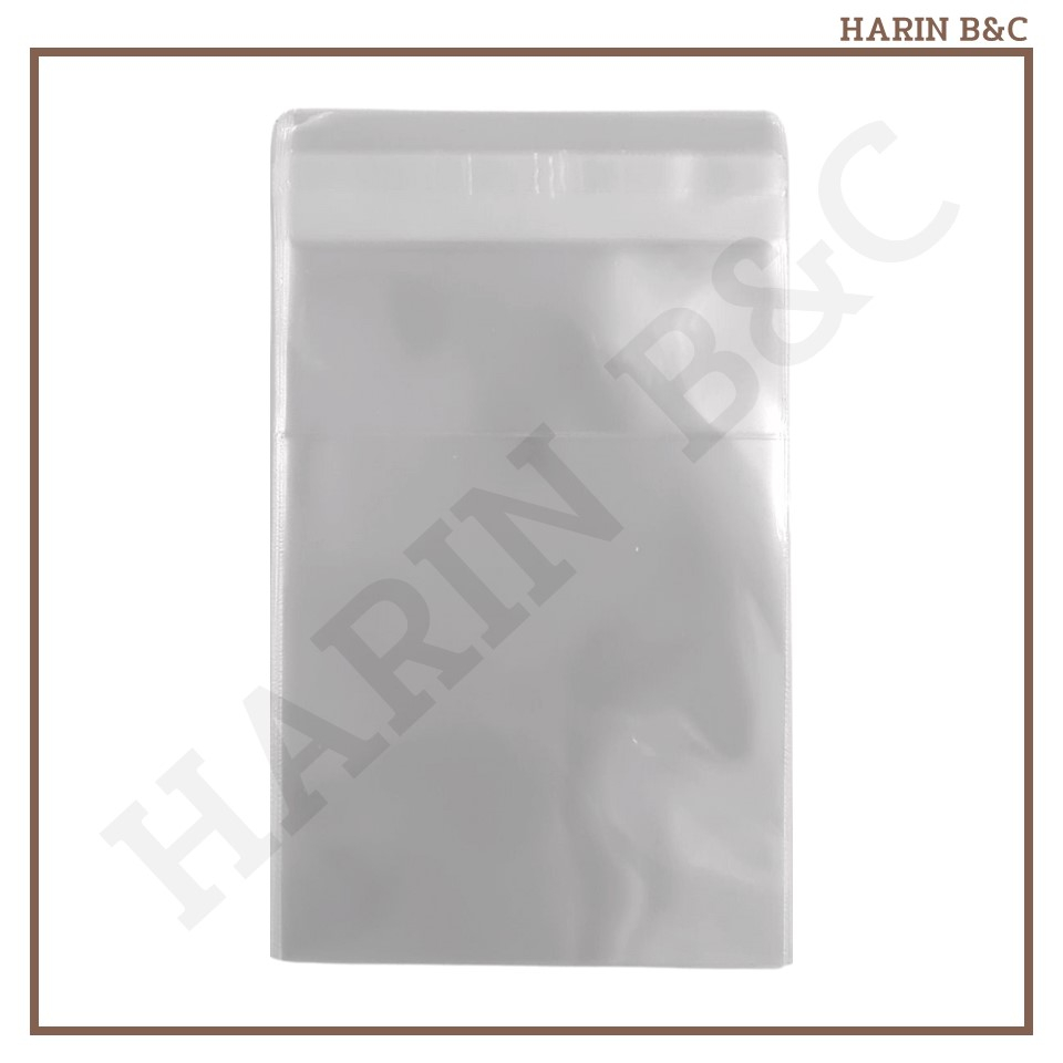 ถุงแก้ว OPP ฝากาว 3x3+2นิ้ว 1กก. ถุงใส่คุกกี้ Self Adhesive Seal OPP ...
