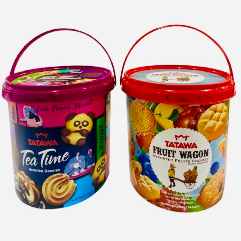 TATAWA Tea Time Assorted Cookies ขนมคุกกี้แบบใหม่มาในรูปแบบถัง มีหลาก ...