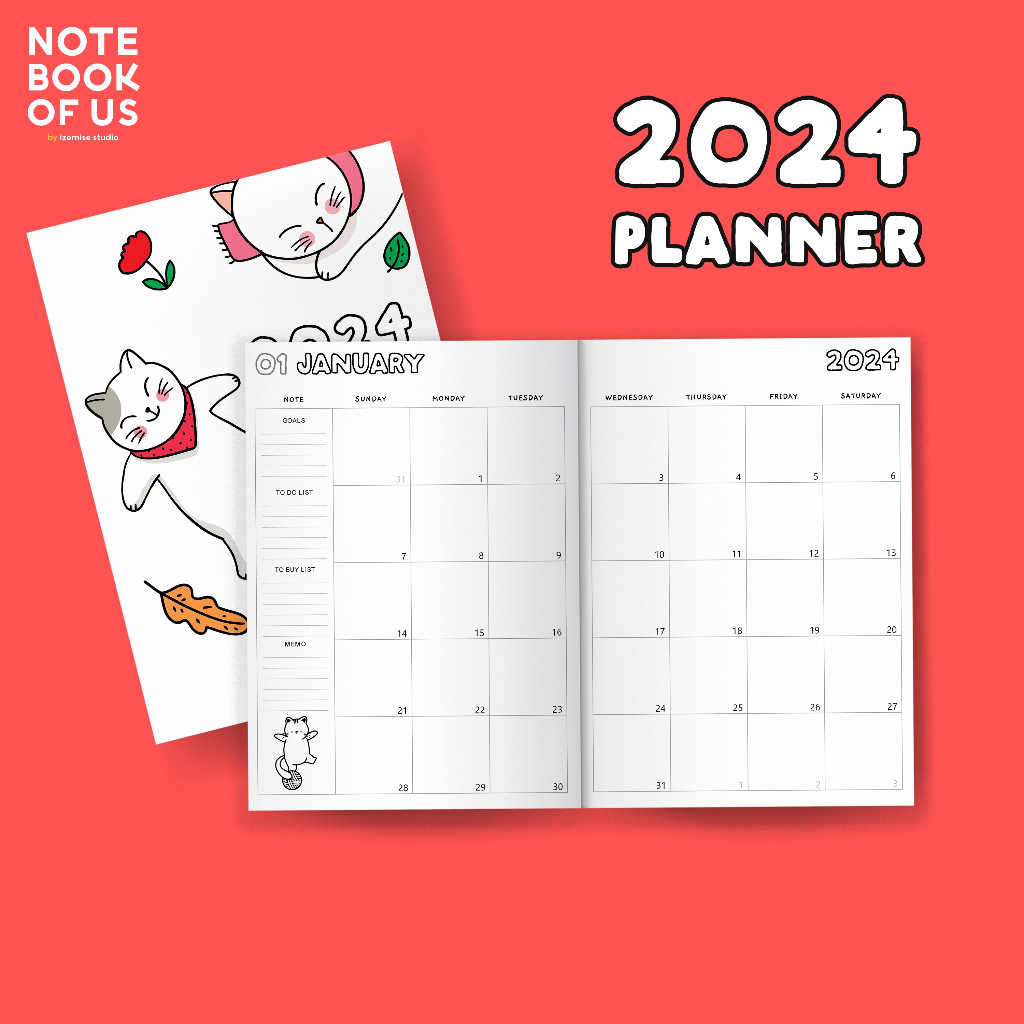 PLANNER 2024 สมุดแพลนเนอร์ ปี 2567 | Shopee Thailand
