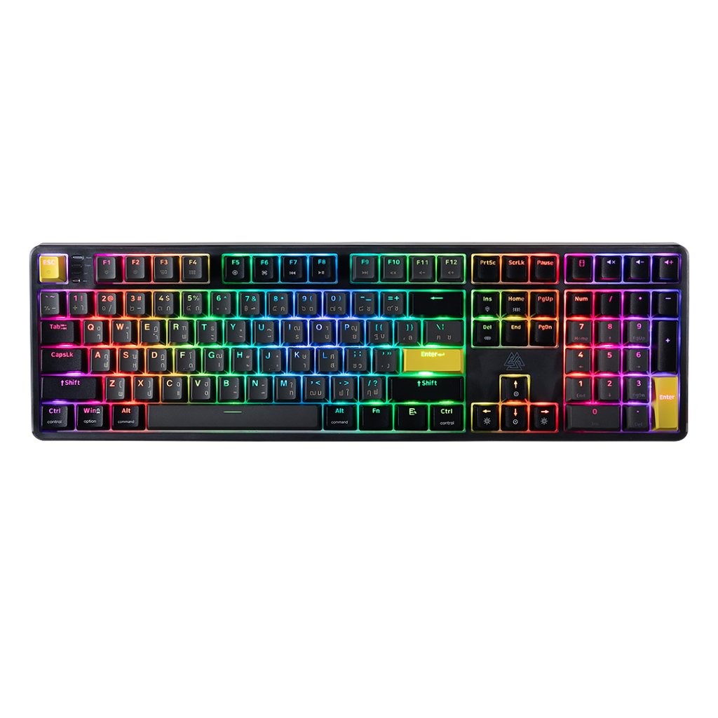 [ประกัน 2ปี] EGA TYPE CMK3 Black RGB Spectrum Gaming Keyboard คีย์บอร์ด ...